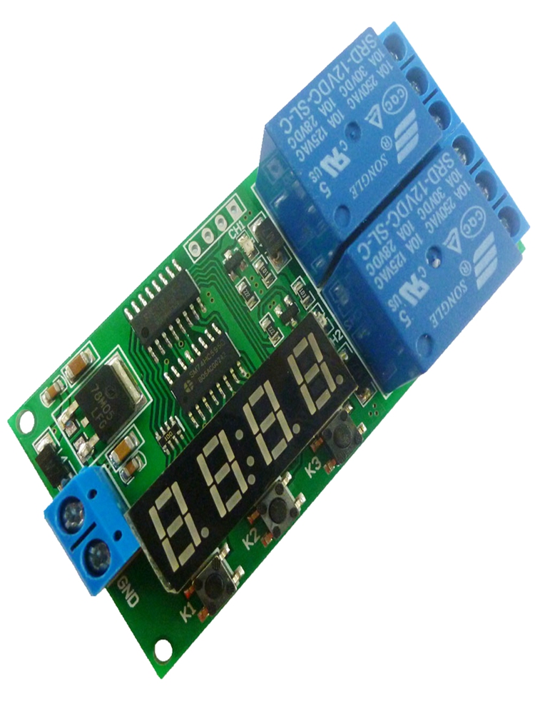 KC22B02 DC 5V 2 Channel Multifunction Delay Timer Module Delay Relay ...